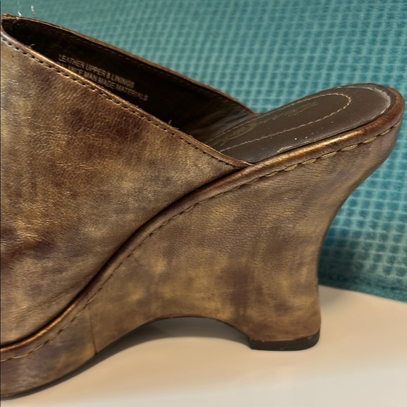 barn crown | Shoes | Elegant Brown Leather Mules | Poshmark